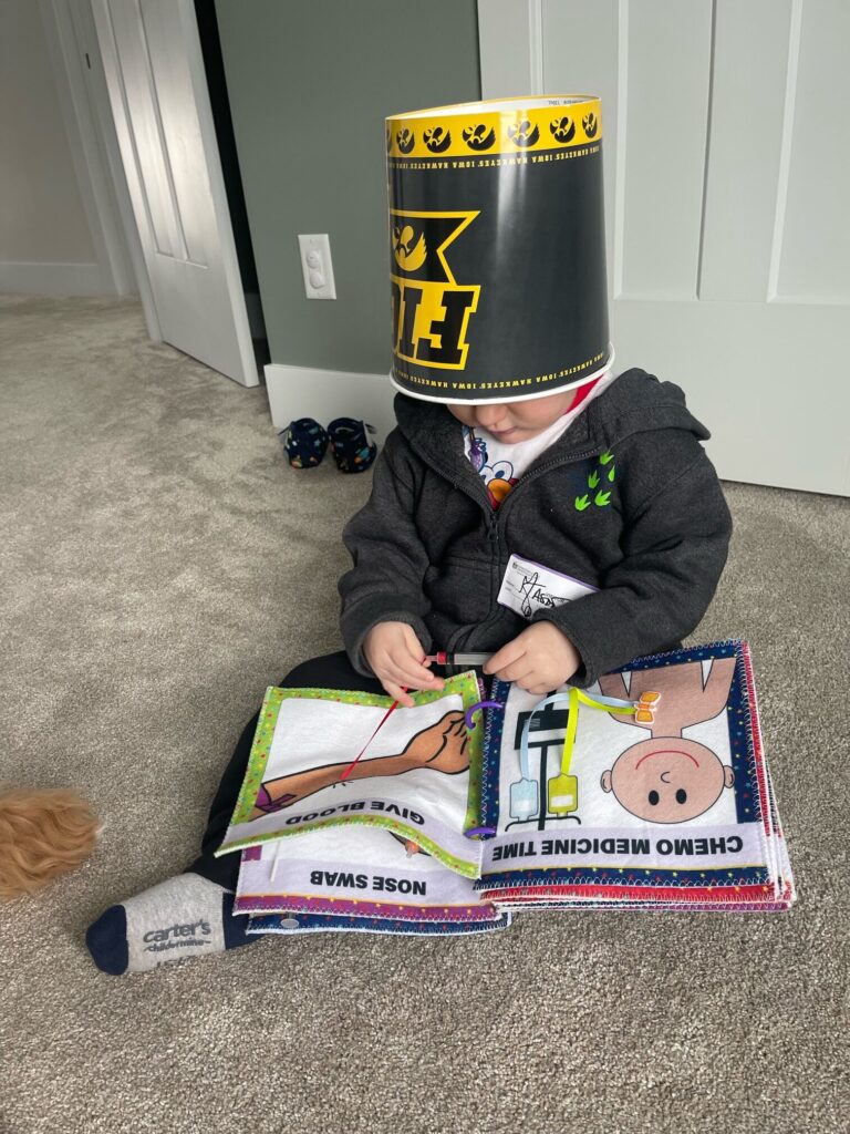 Mason exploring his new book! - Love From Levi